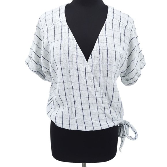 Free People | Tops | Free People White Navy Blue Made In The Shade ...